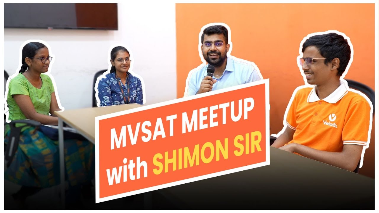 🥇 MVSAT Topper Meet Up with Shimon Sir - YouTube