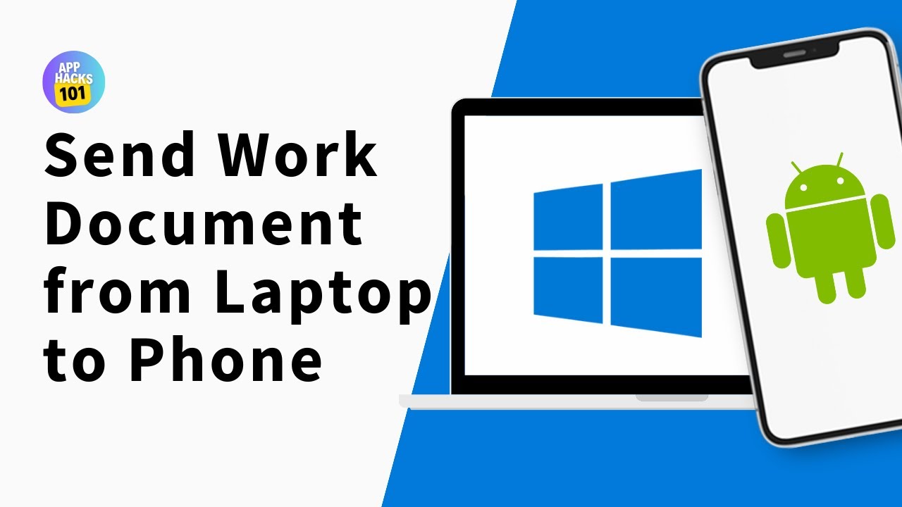 How to Send Work Document from Laptop to Phone - YouTube