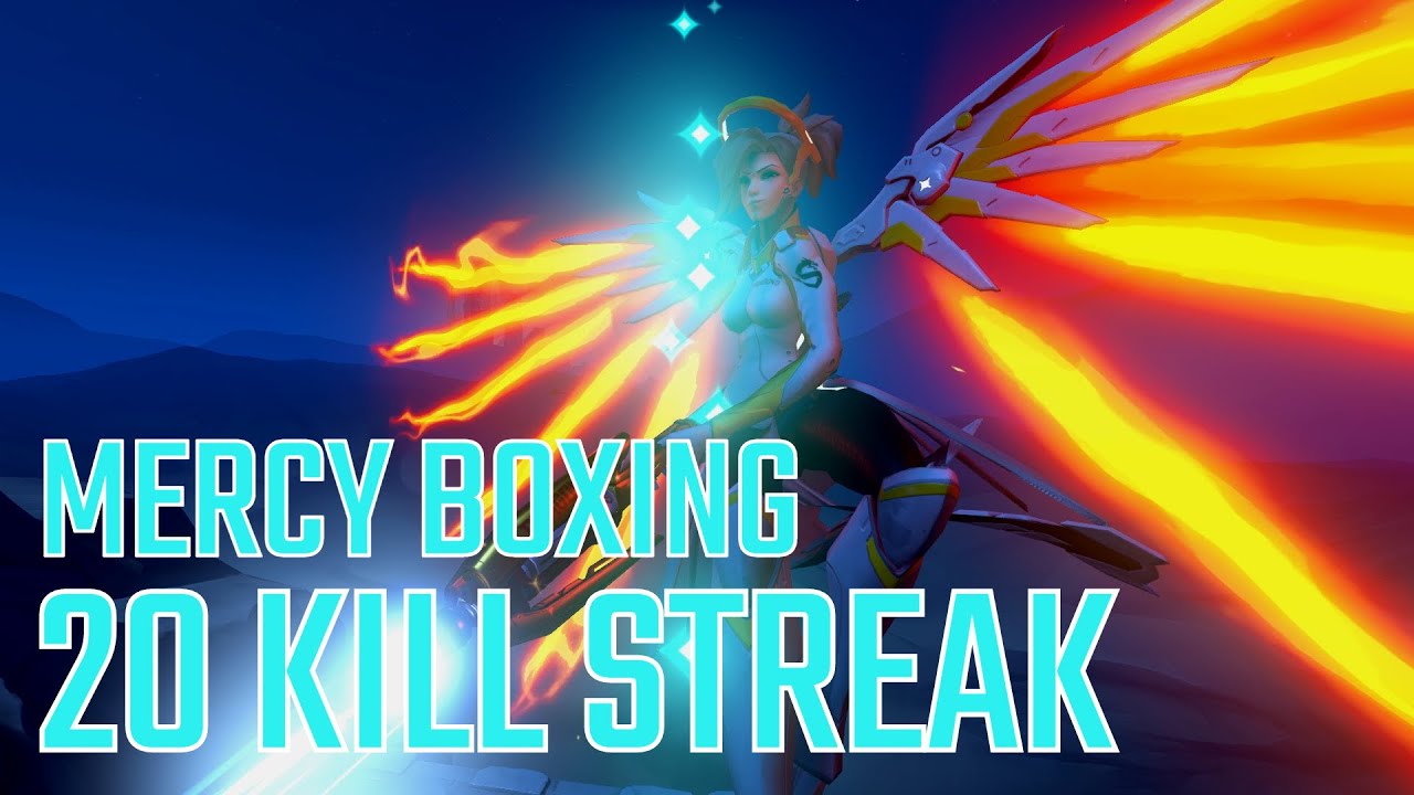 20 Eliminations streak! - Mercy Boxing Gameplay - YouTube