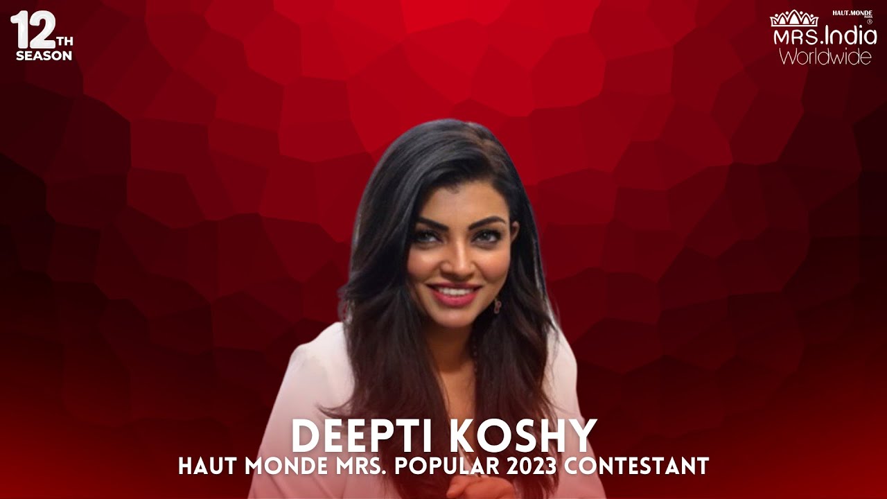 Deepthi Koshy | Mrs. Popular 2023 - YouTube