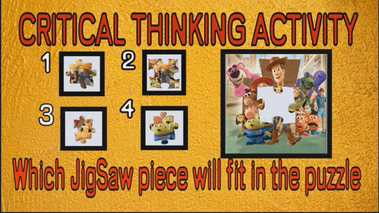 Find the missing piece of Jigsaw puzzle | Critical thinking activity ...