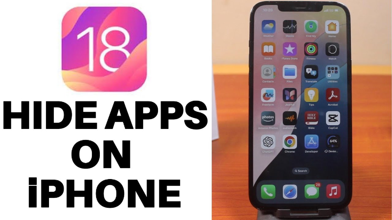 How to Hide Apps on iPhone on iOS 18 - YouTube