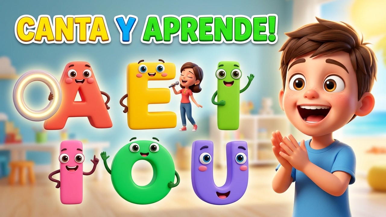 Aprende las Vocales A E I O U Cantando 🎵 | Video Infantil - YouTube