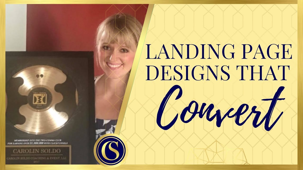 COACHING LANDING PAGE DESIGNS THAT CONVERT - YouTube