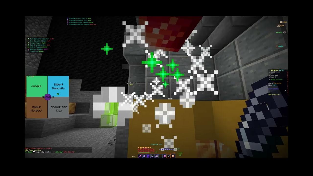 Hypixel Skyblock Bug Report - Metal Detector Malfunction - YouTube