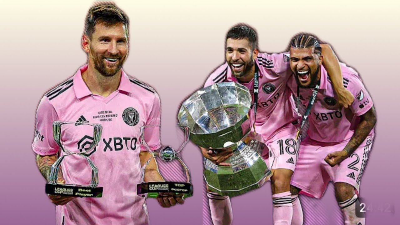 🏆 Trophy Ceremony ️ Inter miami - League's Cup - Champion - Lionel ...