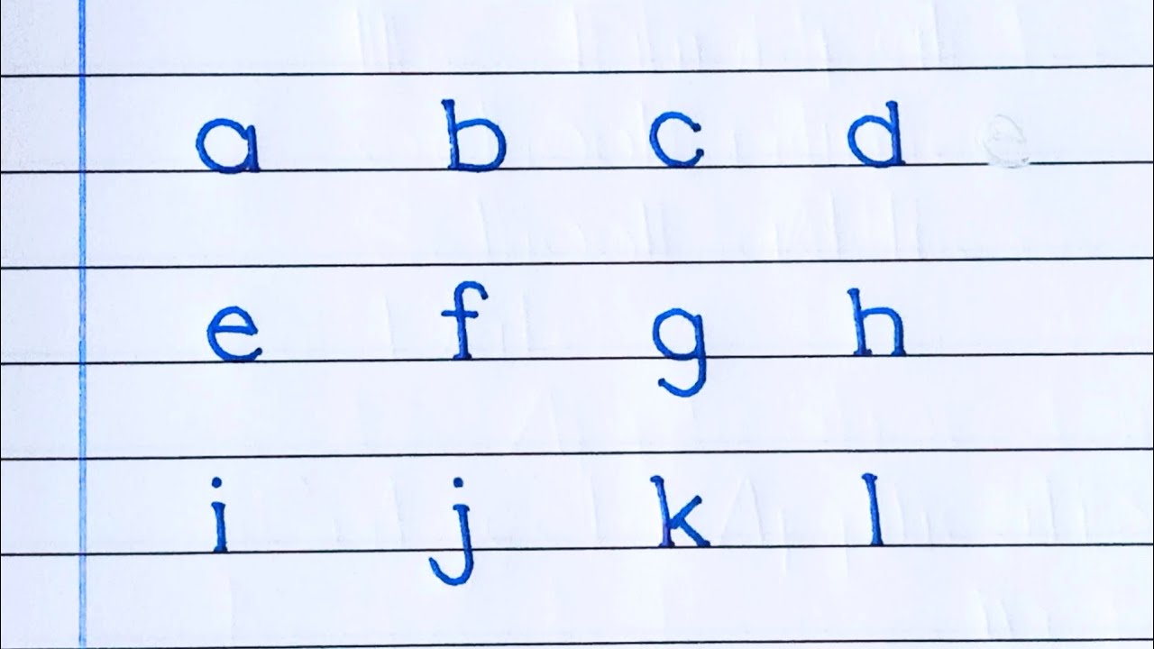 Small letters abcd || abcd small letter writing || English alphabet ...