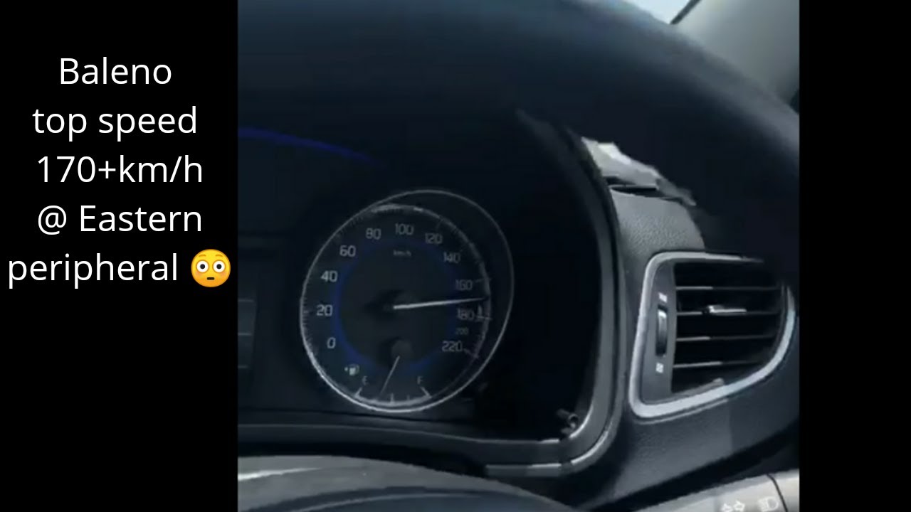 Maruti Suzuki Baleno Top Speed Petrol 170+km\h - YouTube
