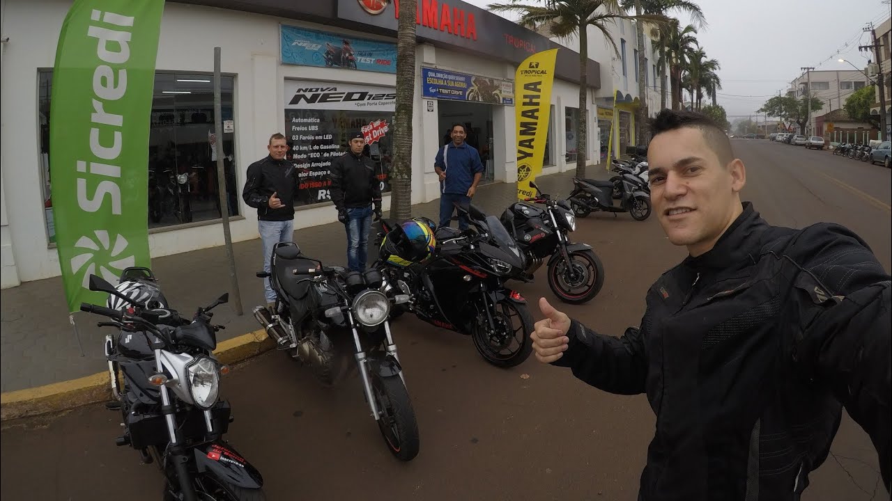 MT07 vs Bandit 650 e R3 vs CB500 rolê top .... - YouTube