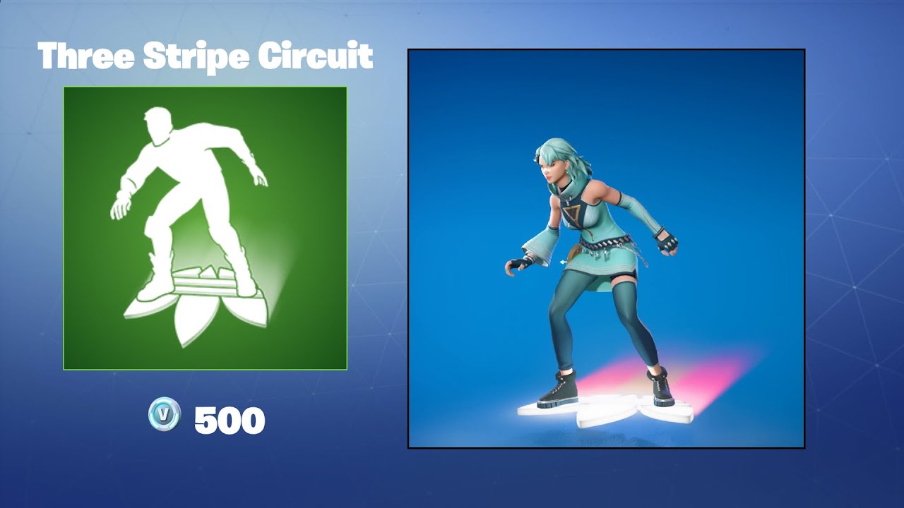 Three Stripe Circuit | Fortnite Emote - YouTube