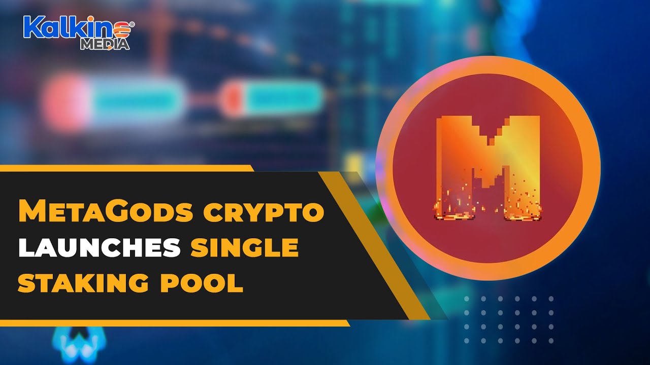 MetaGods crypto launches single staking pool for MGOD - YouTube