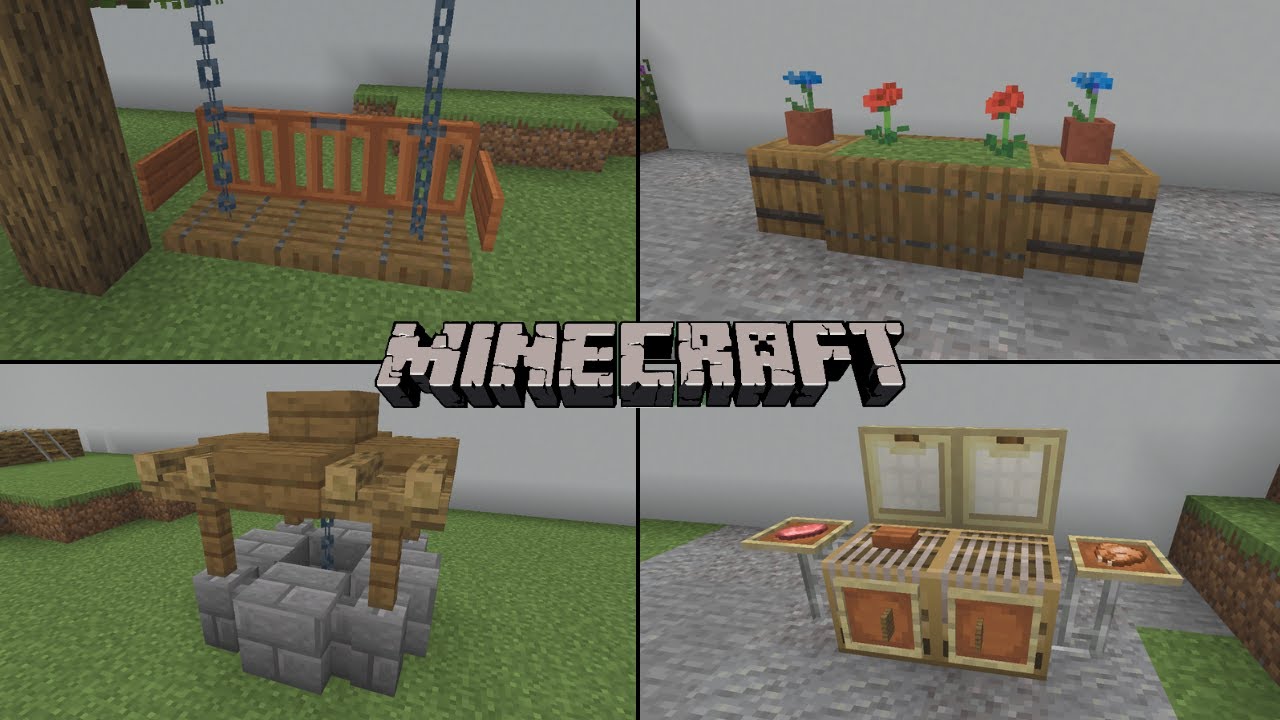 Minecraft: 30+ Garden Build Hacks! - YouTube