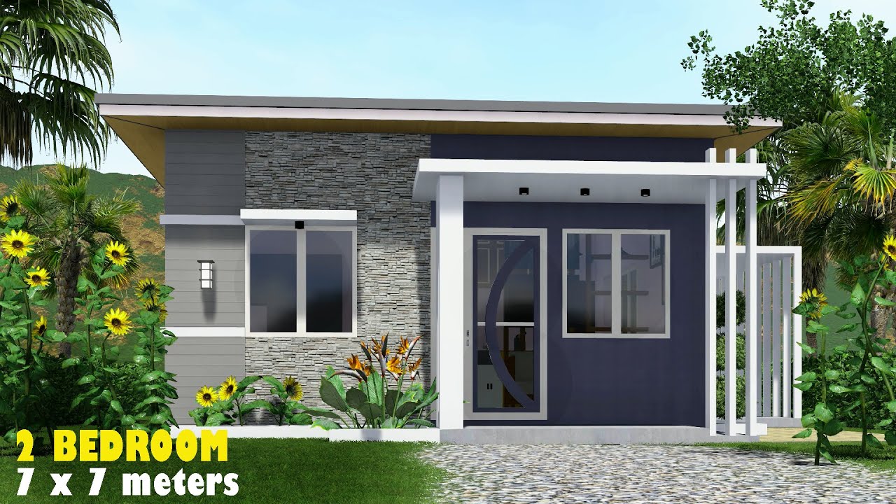 Pinoy House Design Idea (7x7 meters) | Modern Tiny House Design | # ...