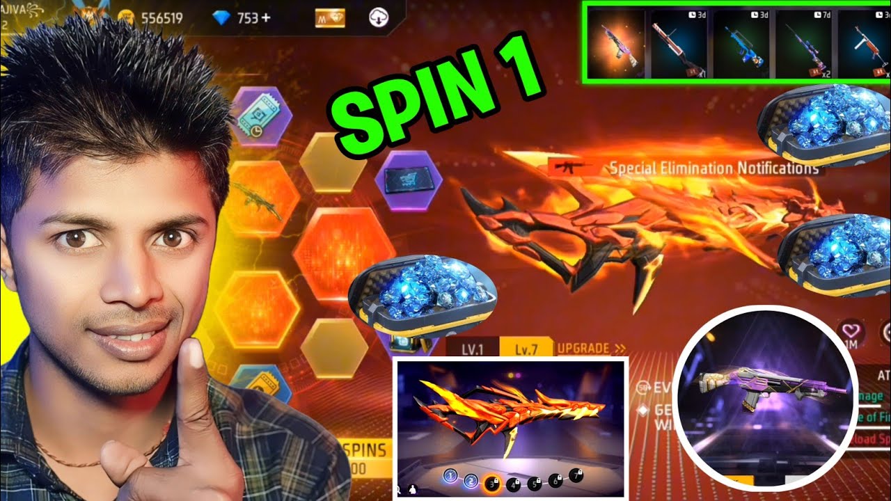 NEW EVO VAULT EVENT FREE FIRE | EVO M4A1 EVENT SPIN | FREE FIRE NEW ...