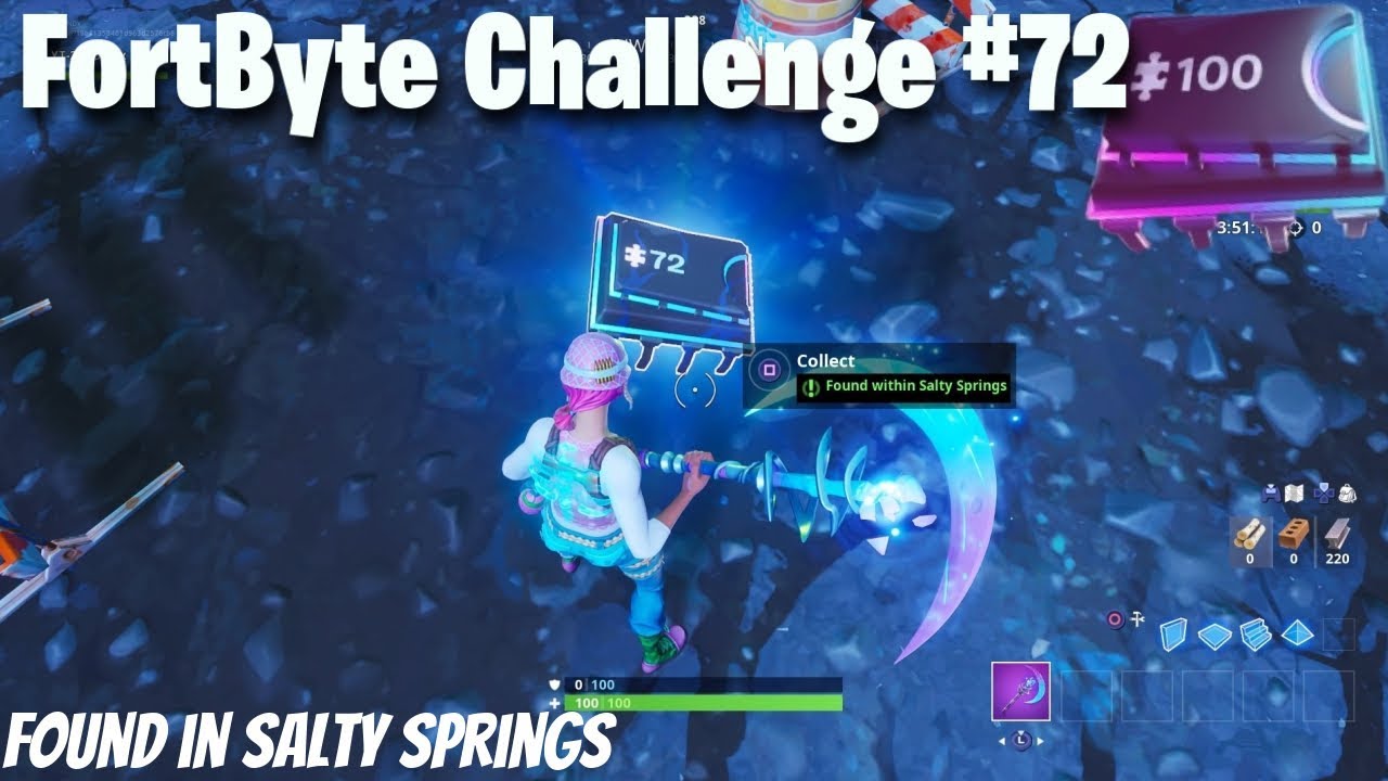Fortnite FortByte Challenge 72 Guide | Found in Salty Springs (Fortnite ...