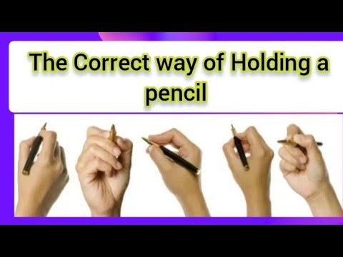 How to Hold Your Pencil Properly for Better Handwriting - YouTube