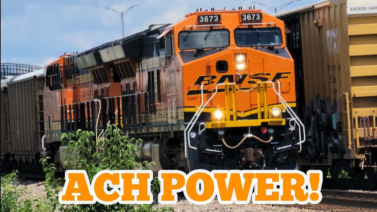 [4K] ALL NEW ACH POWER POWERS THIS HEAVY COAL TRAIN! - YouTube