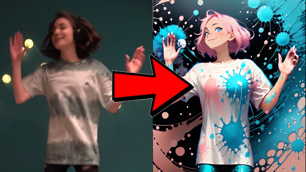 Real Dancer to Anime | My Life is a Party | AI Edit and Original - YouTube
