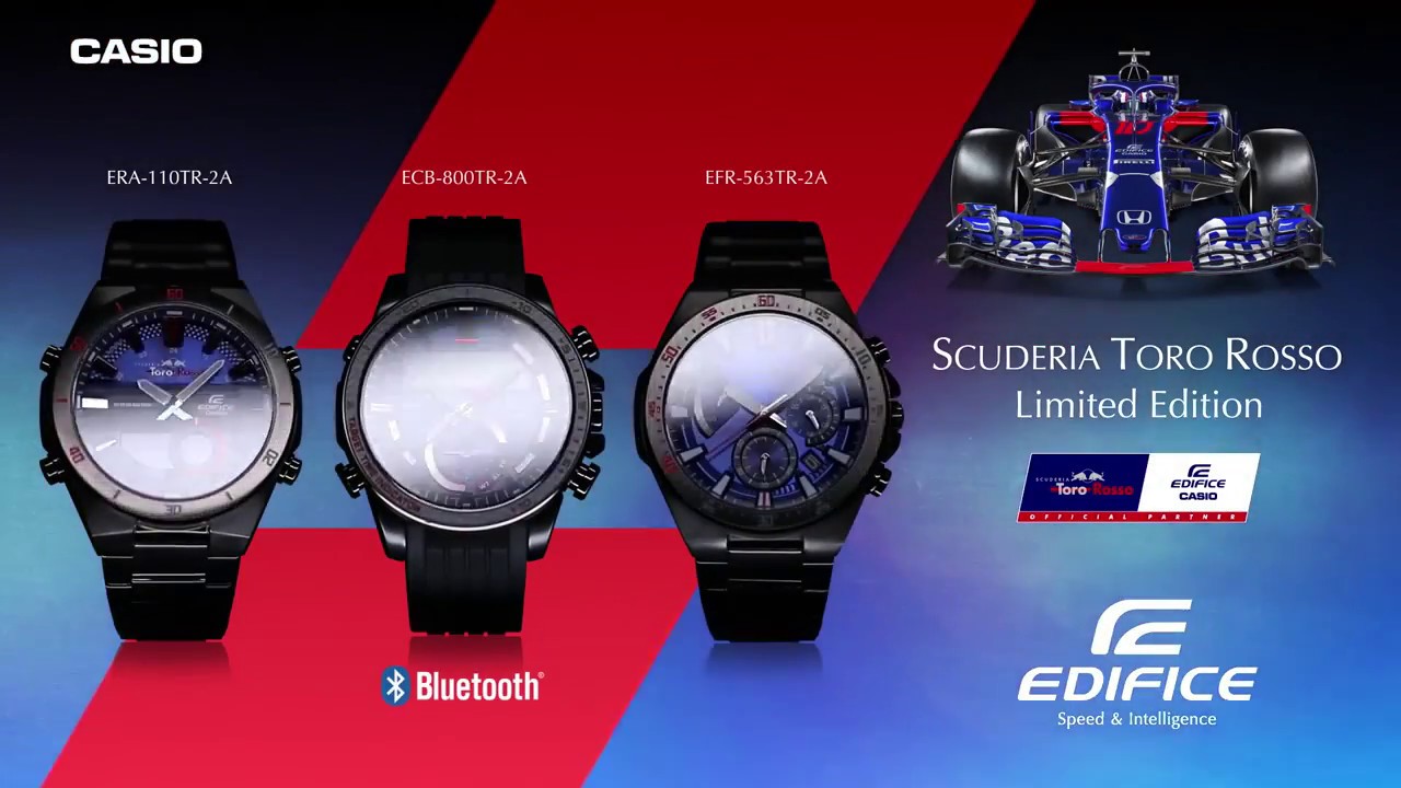 CASIO EDIFICE Scuderia Toro Rosso Limited Edition - YouTube