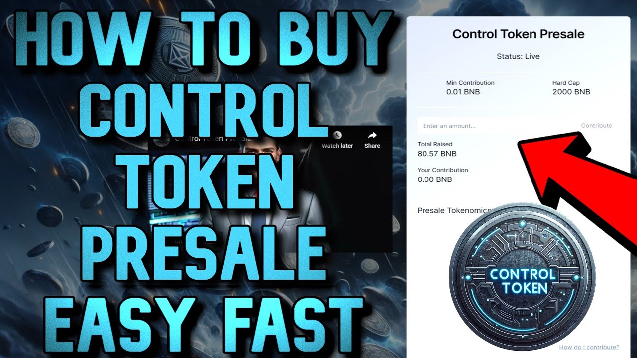 HOW TO BUY CONTROL TOKEN EASY FAST - YouTube