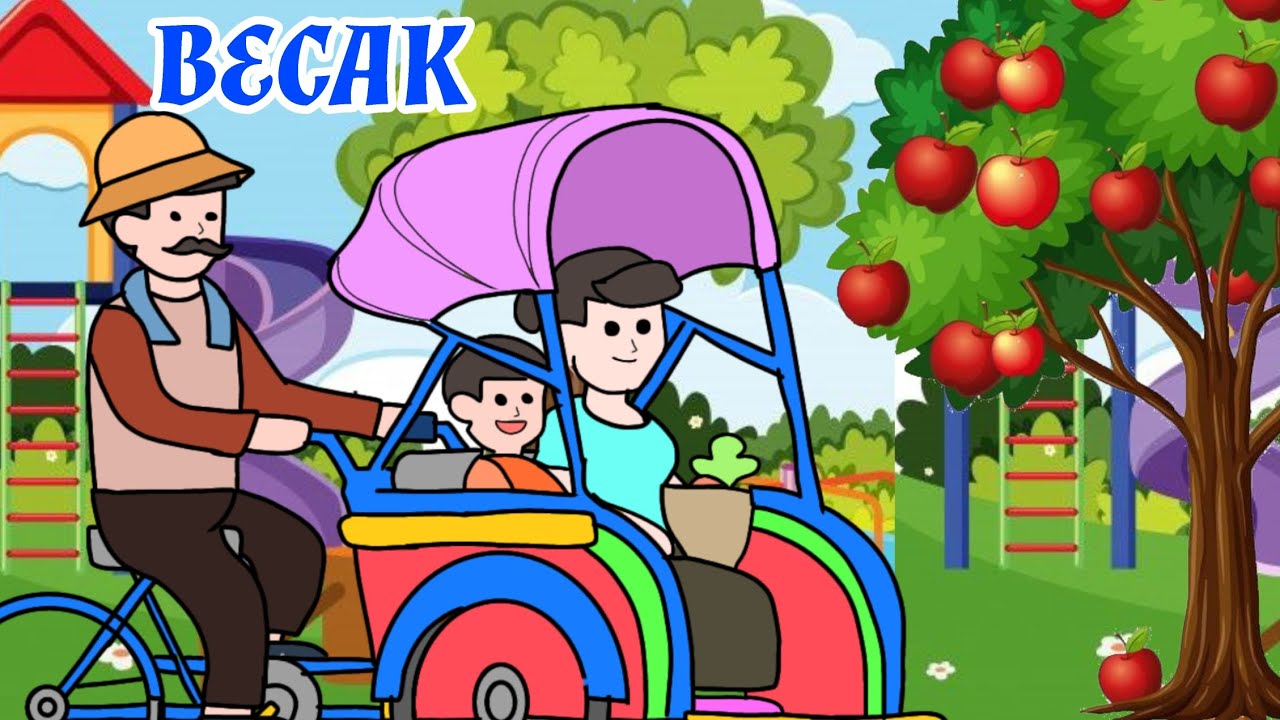 LAGU ANAK INDONESIA POPULER LUCU - BECAK - YouTube