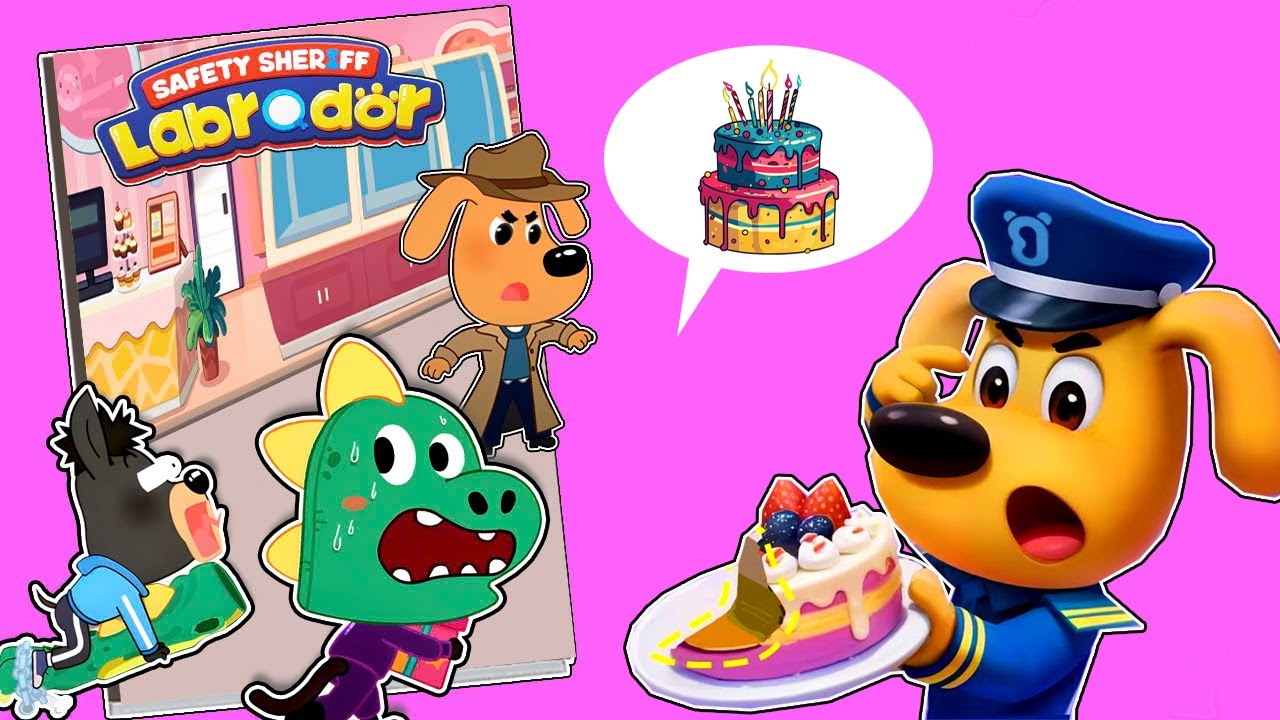 🎉 Birthday Cake Thief ....Sheriff Labrador DIY Paper ️ Make Quiet Book ...