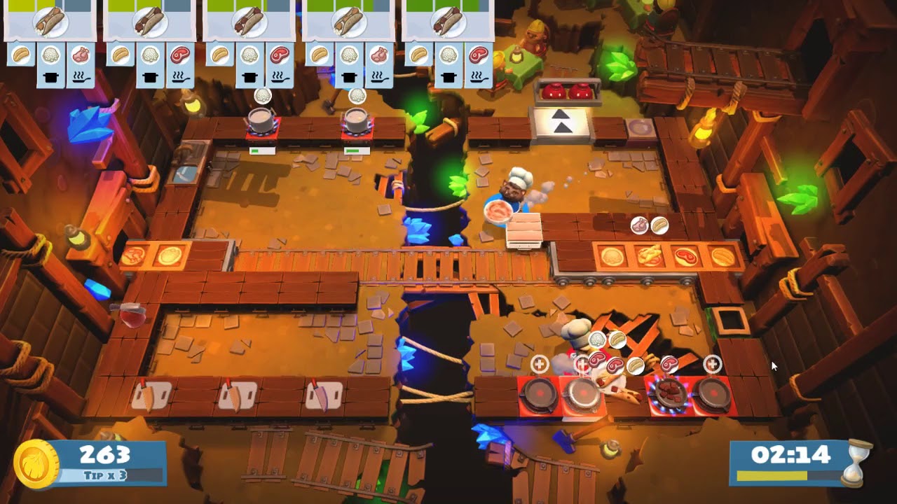 Overcooked 2 4th star (2 players) 2-5 - YouTube