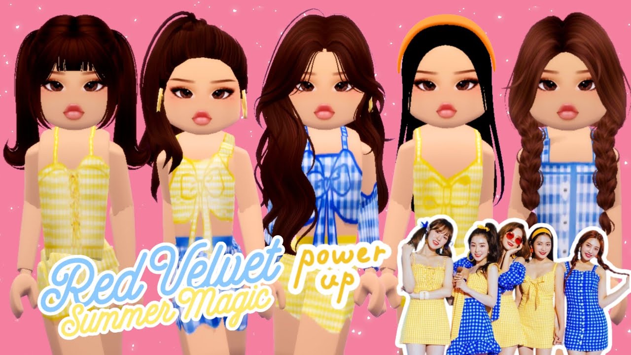 RED VELVET 'Power Up' Roblox Outfit Codes | Diaries Official 🎀 - YouTube