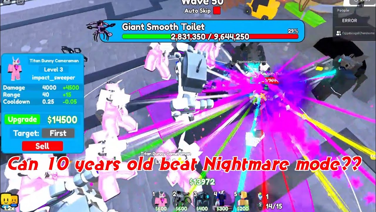 Roblox TTD (Toilet Tower Defence) Nightmare mode! - YouTube