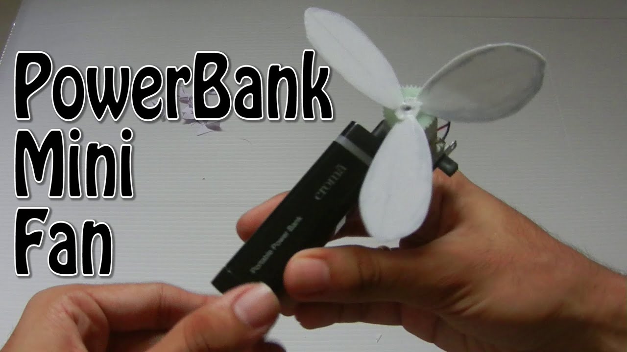 How to make a Mini Fan using Mobile PowerBank - YouTube