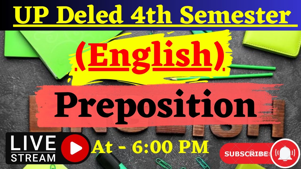 UP Deled 4th Semester English Grammar Class || Deled 4th Semester ...