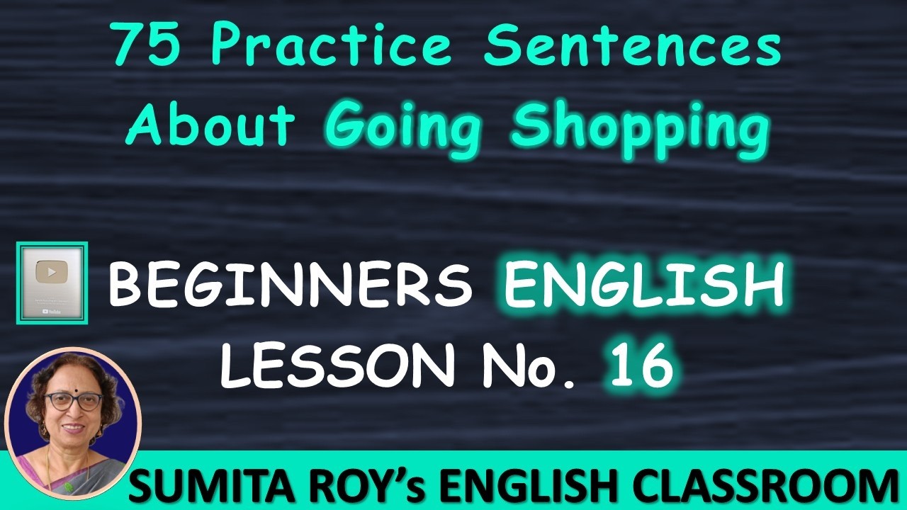 Practice 75 Sentences in English About Going Shopping|| Beginners ...