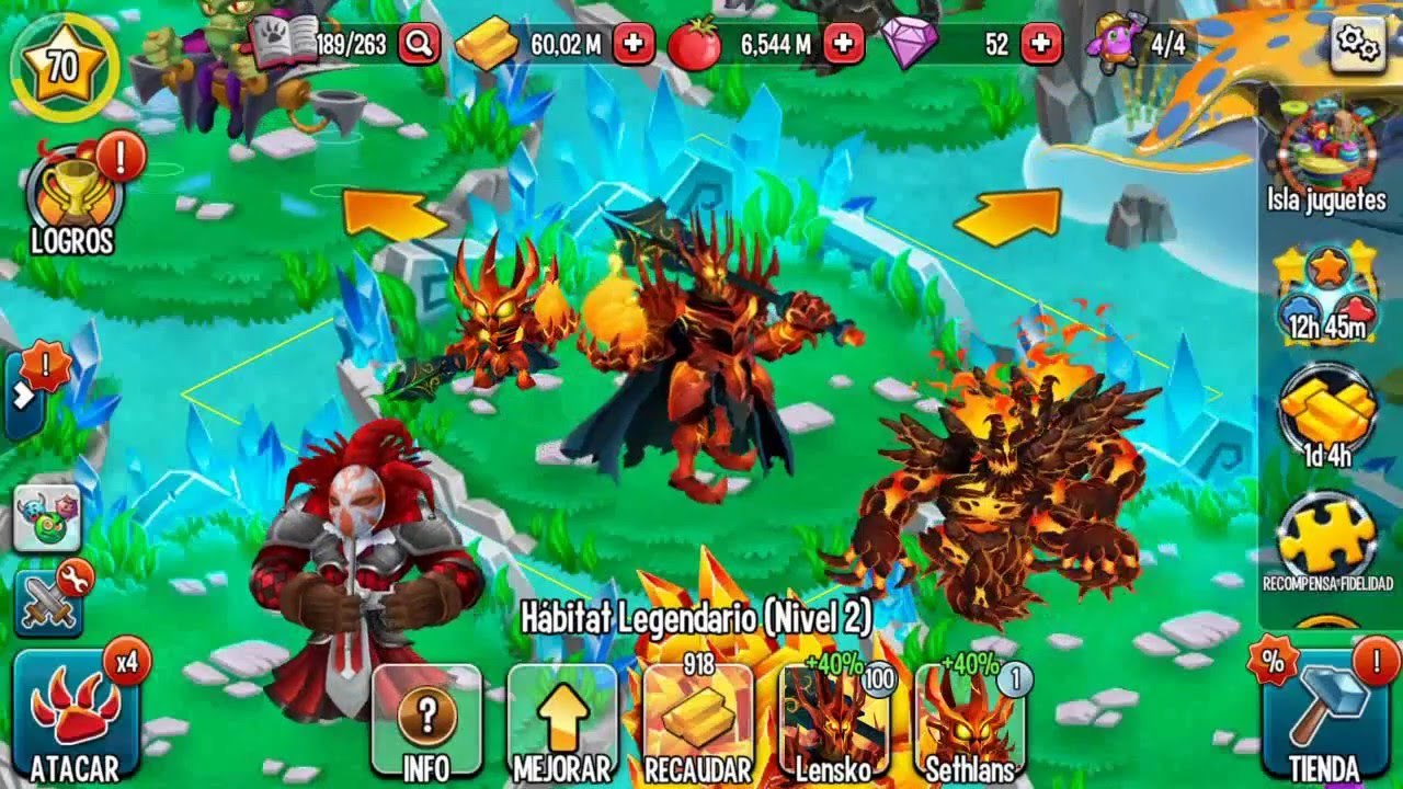 Monster Legends - Lord Moltus (nivel 1 al 100 + combates) - YouTube