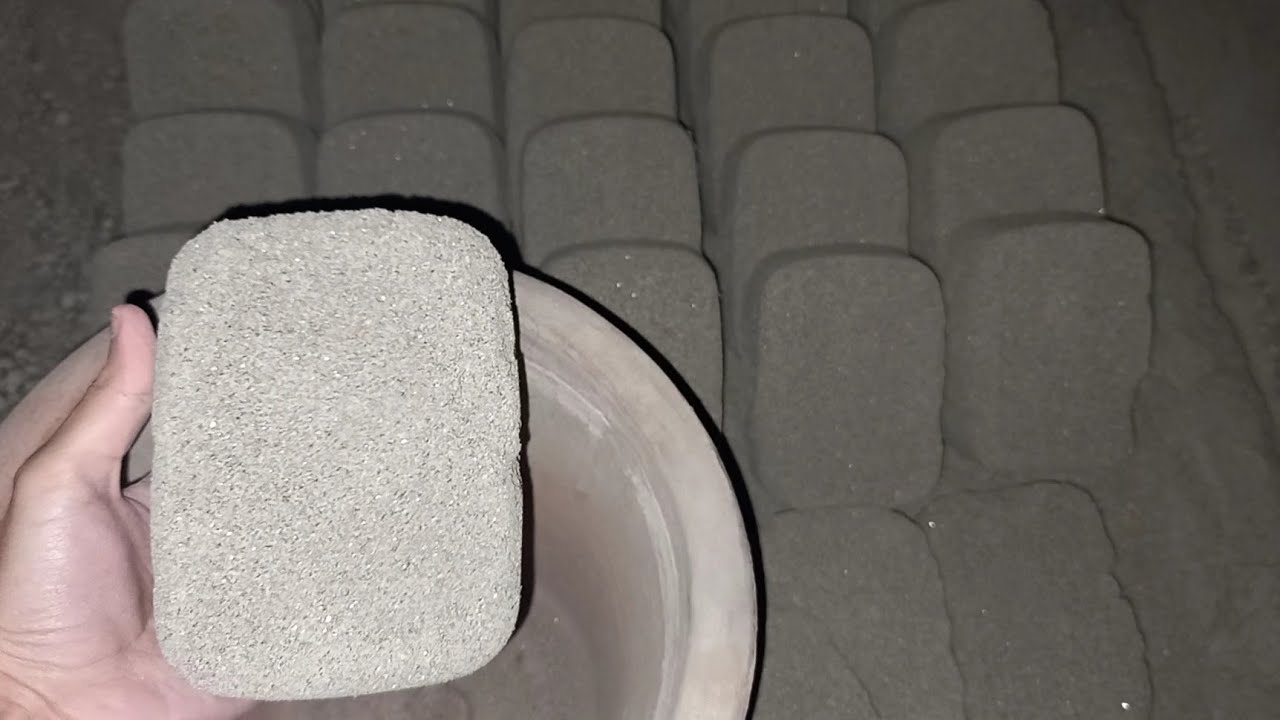 #Asmr:💖Pure Sand Crispy Smokey Bricks Dusty Dry+Water Crumbling ...
