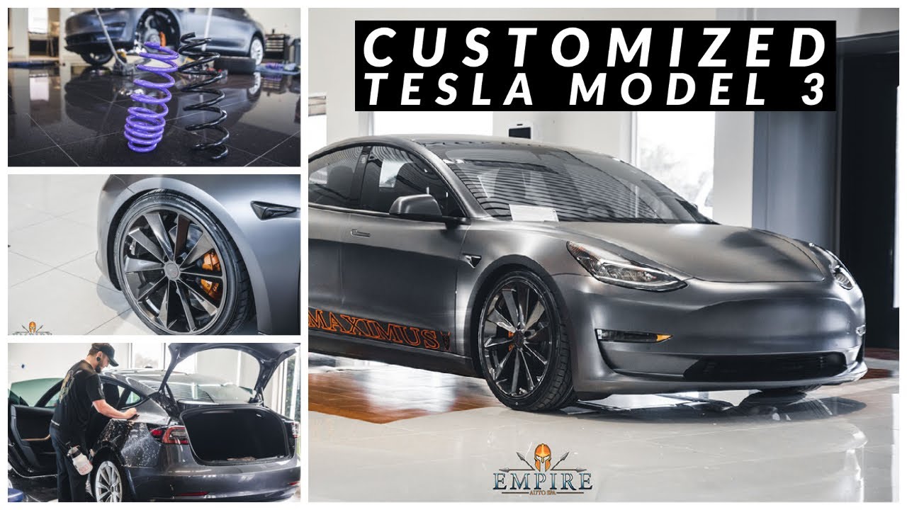 Custom Tesla Model 3 - XPEL Stealth PPF Film, D2 Lowering Springs, and ...