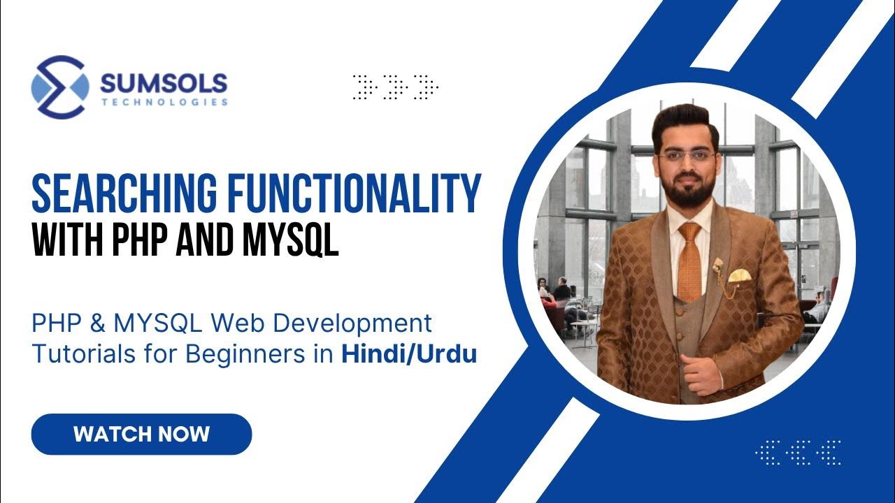 Searching Functionality PHP MYSQL Tutorial in Hindi/Urdu | PHP Web ...