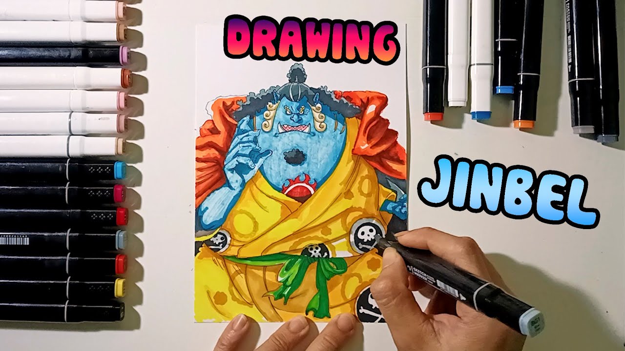 How To Draw Jinbel | Step By Step | One Piece - YouTube