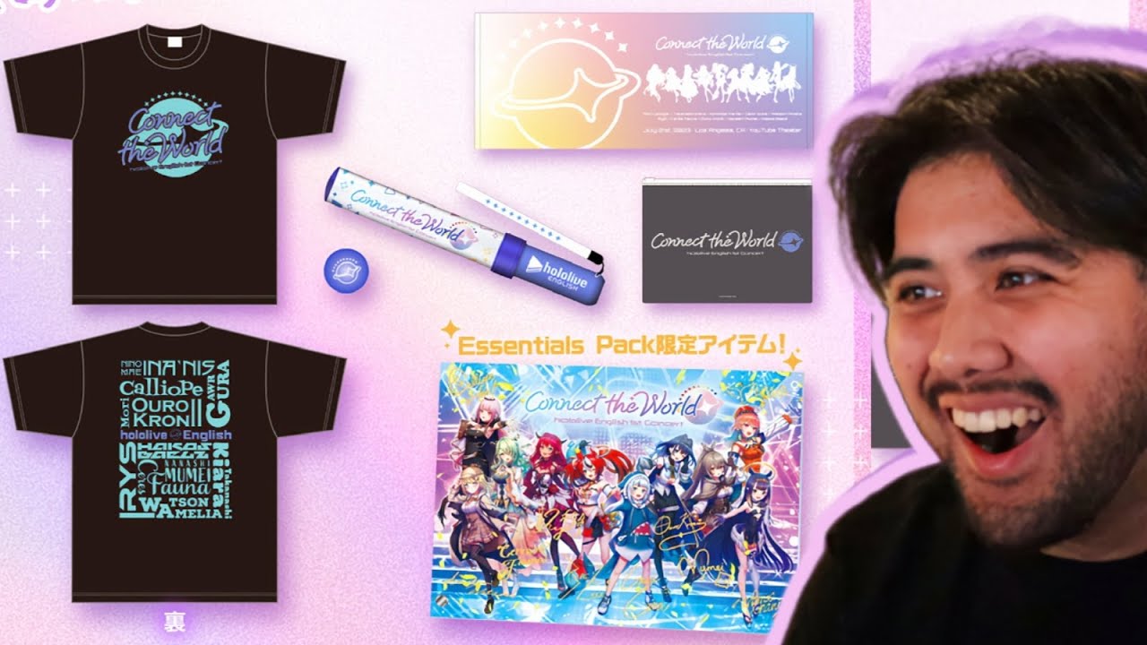 Hololive EN CONNECT THE WORLD MERCH Unboxing! - YouTube