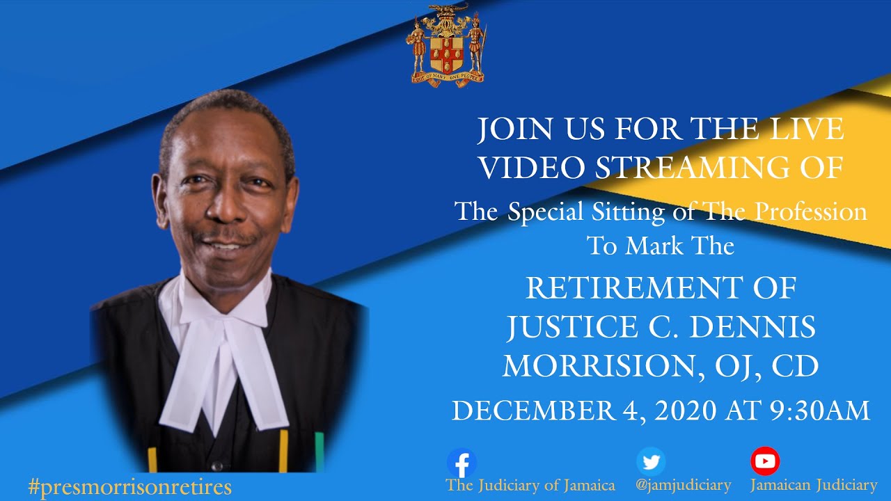 The Special Sitting of the Profession to mark the Retirement of Justice ...