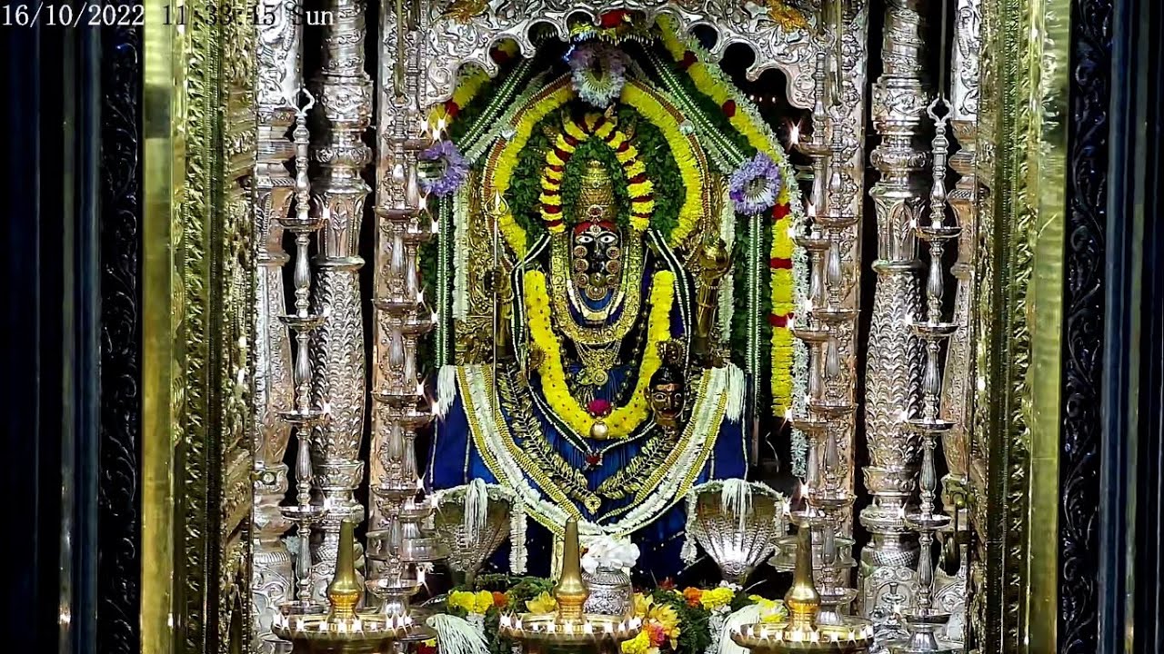 Shree Mahalasa Narayani Mahalasa Alankar & Mahamangalarti 16th October ...