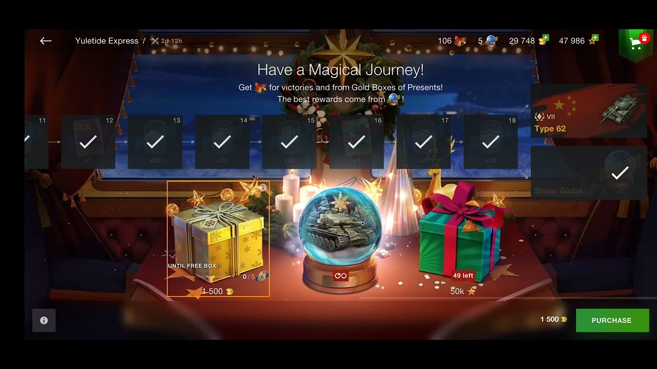 2022 WoTB Gold Present Box Opening with 50k Gold - YouTube
