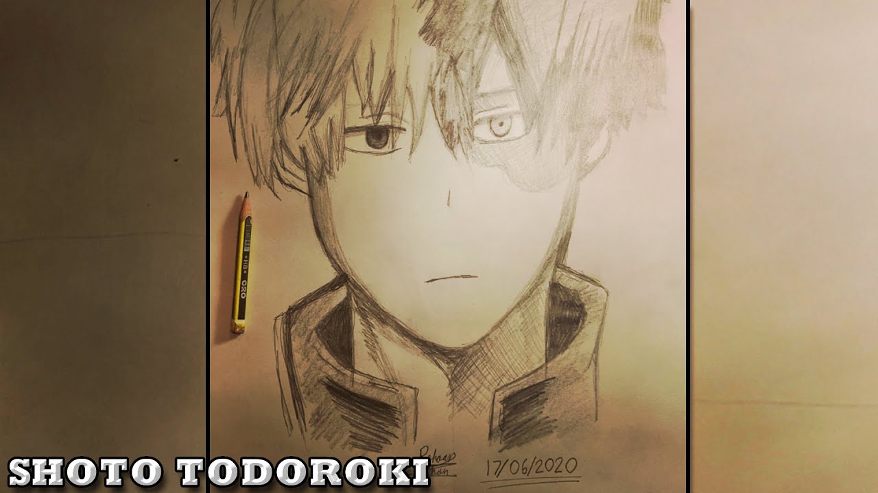 Drawing Shoto Todoroki from My Hero Academia| Timelapse Drawing | RKade ...