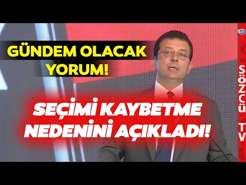 Bu Sözler Çok Konuşulacak! Ekrem İmamoğlu Seçimin Kaybedilme Nedenlerini Açıkladı
