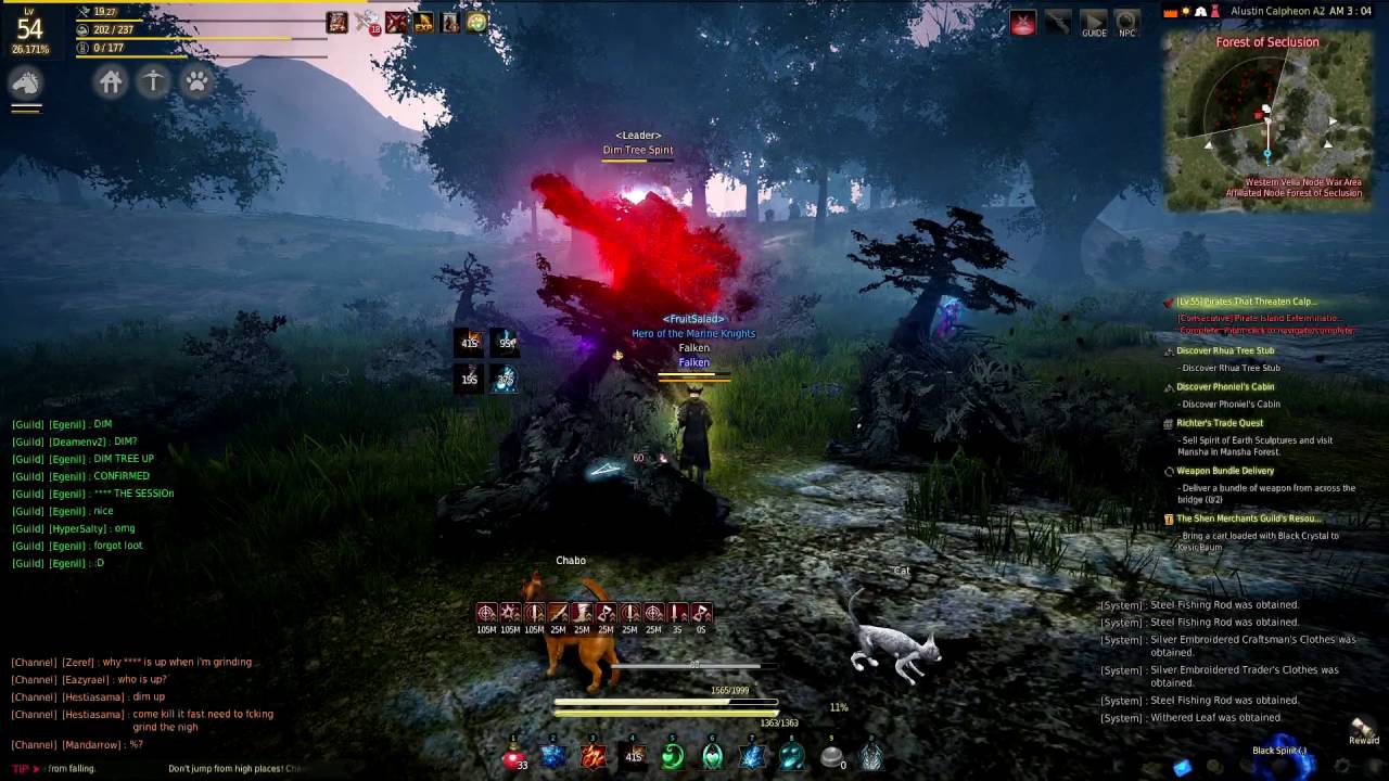 Blackdesert online world boss Dim tree - YouTube