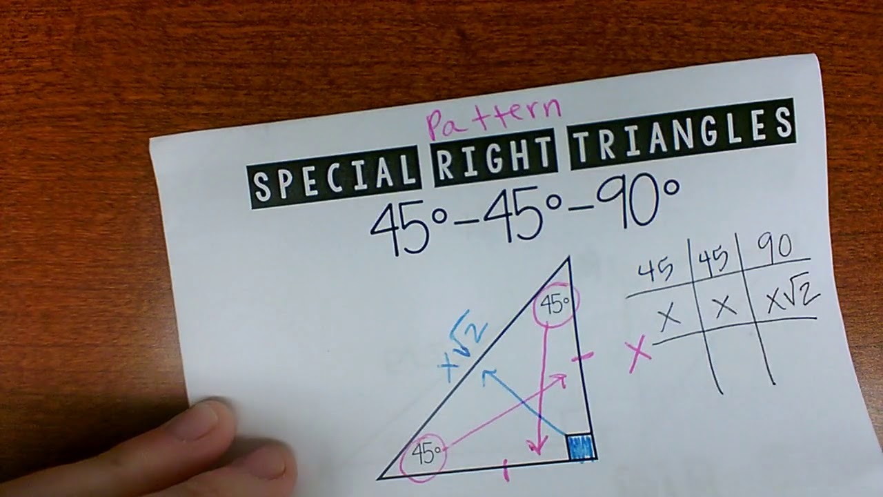 Lesson 9 2 Special Right Triangles 45 45 90 YouTube lesson-9-2-special-right-triangles-45-45-90-youtube