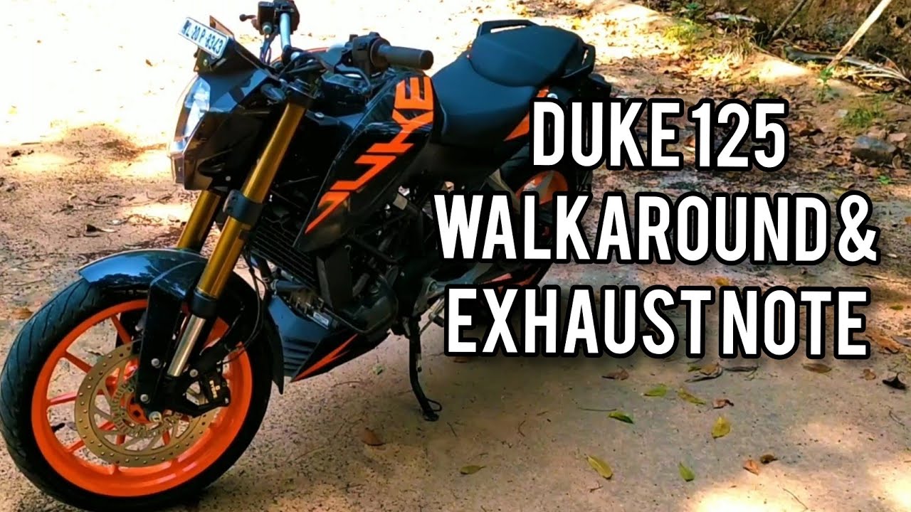KTM duke 125 modified and pure exhaust sound - YouTube