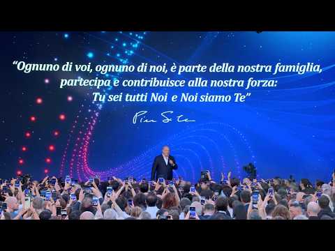 Il discorso di Gerry Scotti alla festa \