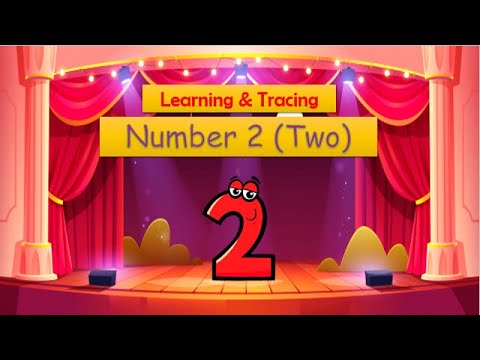Number 2 | Learning and Tracing Number Two | Magic Wand - YouTube