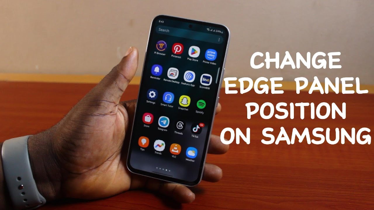 How to Change Edge Panel Position on Samsung - YouTube