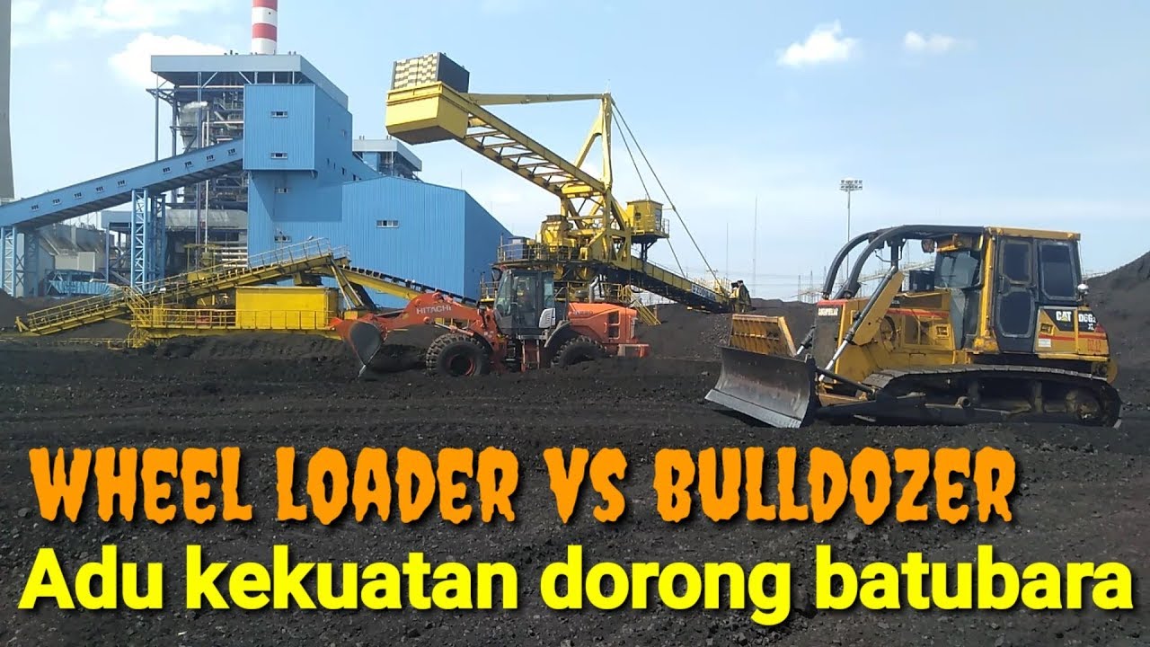 wheel loader vs bulldozer - YouTube